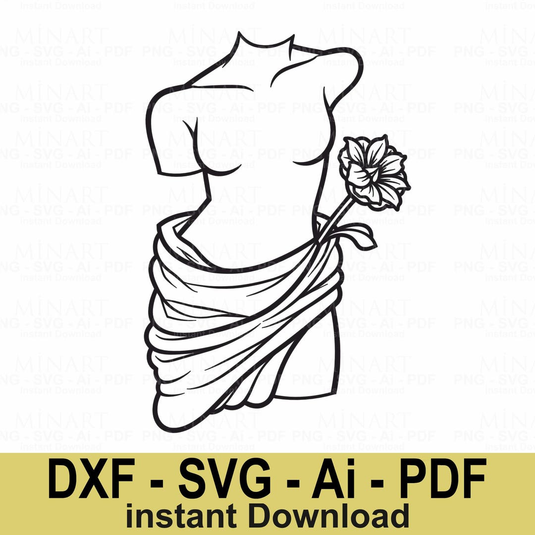 Line Art Woman Bust SVG DXF, Laser Cut File (digital Download) - Etsy
