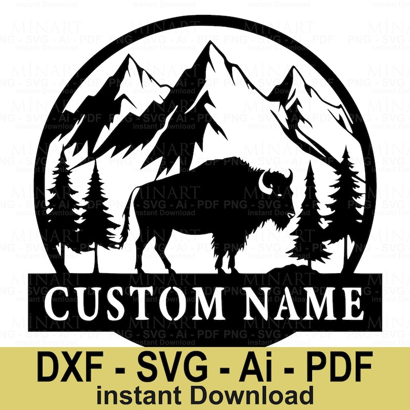 Buffalo Digital Image - Etsy