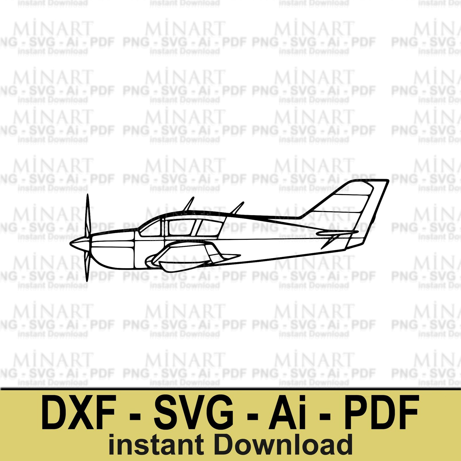Arquivo para corte a laser de avião, decoração de aviação (download ...