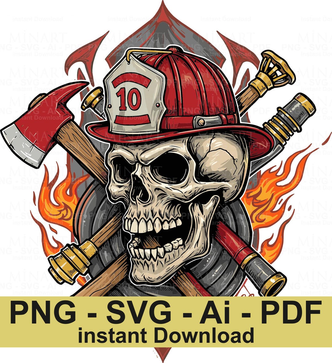 Firefighter Skull Svg Png , Fireman Svg , Firefighter Svg , Firefighter ...