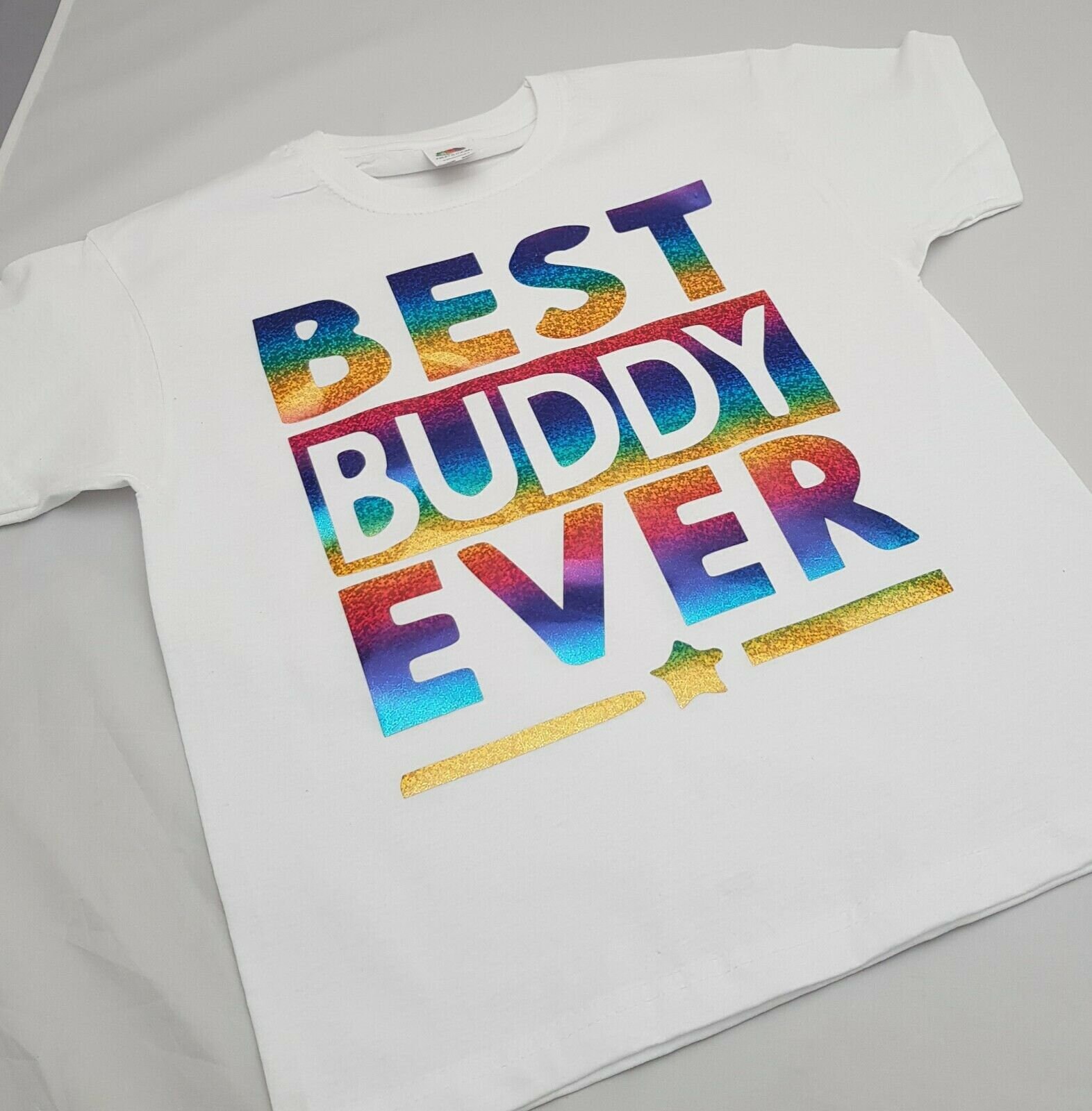 Best Buddy Ever T-Shirt Rainbow Friends Bestie White 1 13YRS | Etsy