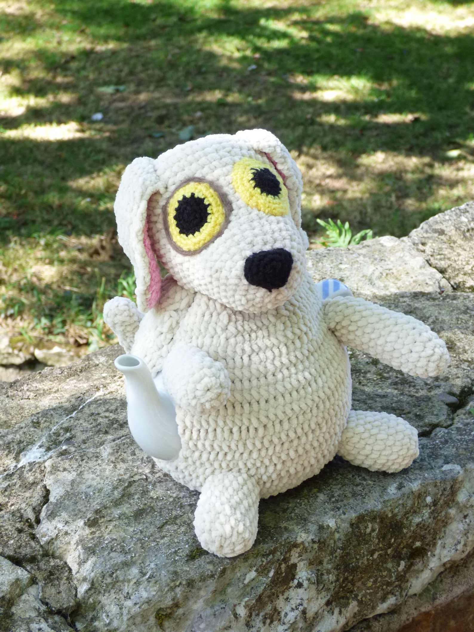 Wanderly Wagon Judge the Dog / Dog Teapot Cozy / Crochet Doll - Etsy