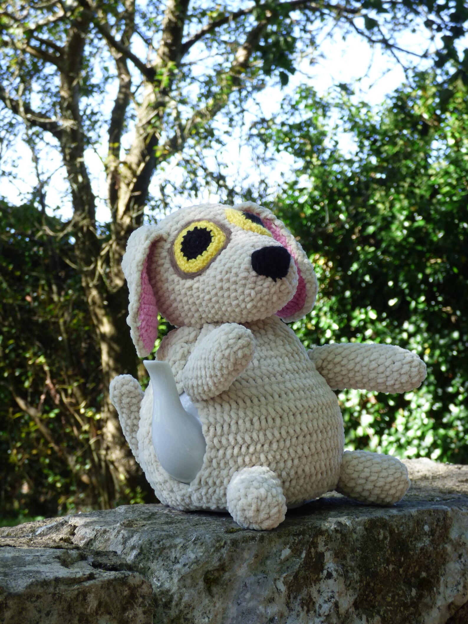 Wanderly Wagon Judge the Dog / Dog Teapot Cozy / Crochet doll | Etsy