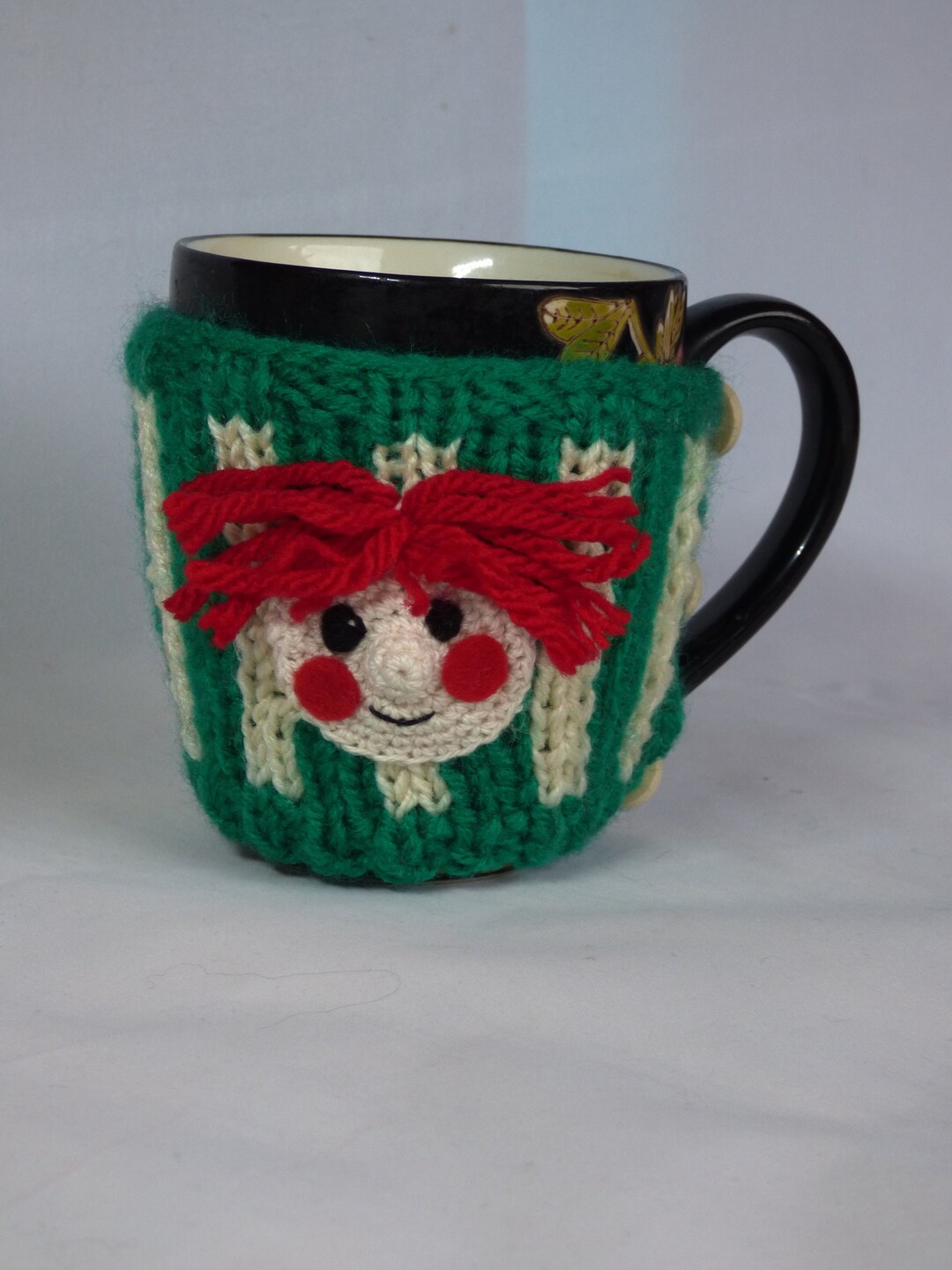 Handmade Bosco Cup Cosy / Novelty Cup Cosy/ Knitted Cup Cosy / Crochet ...