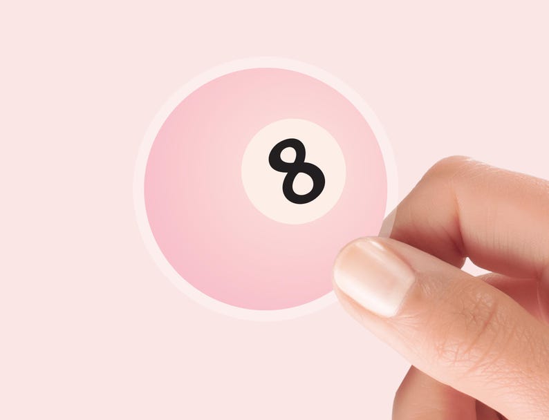Pink 8 Ball SVG | Lucky 8 Ball PNG Clipart | Trendy Lucky Graphic ...