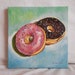 Donuts, Donut Artwork, Food Art for Kitchen, Food Painting Original ...