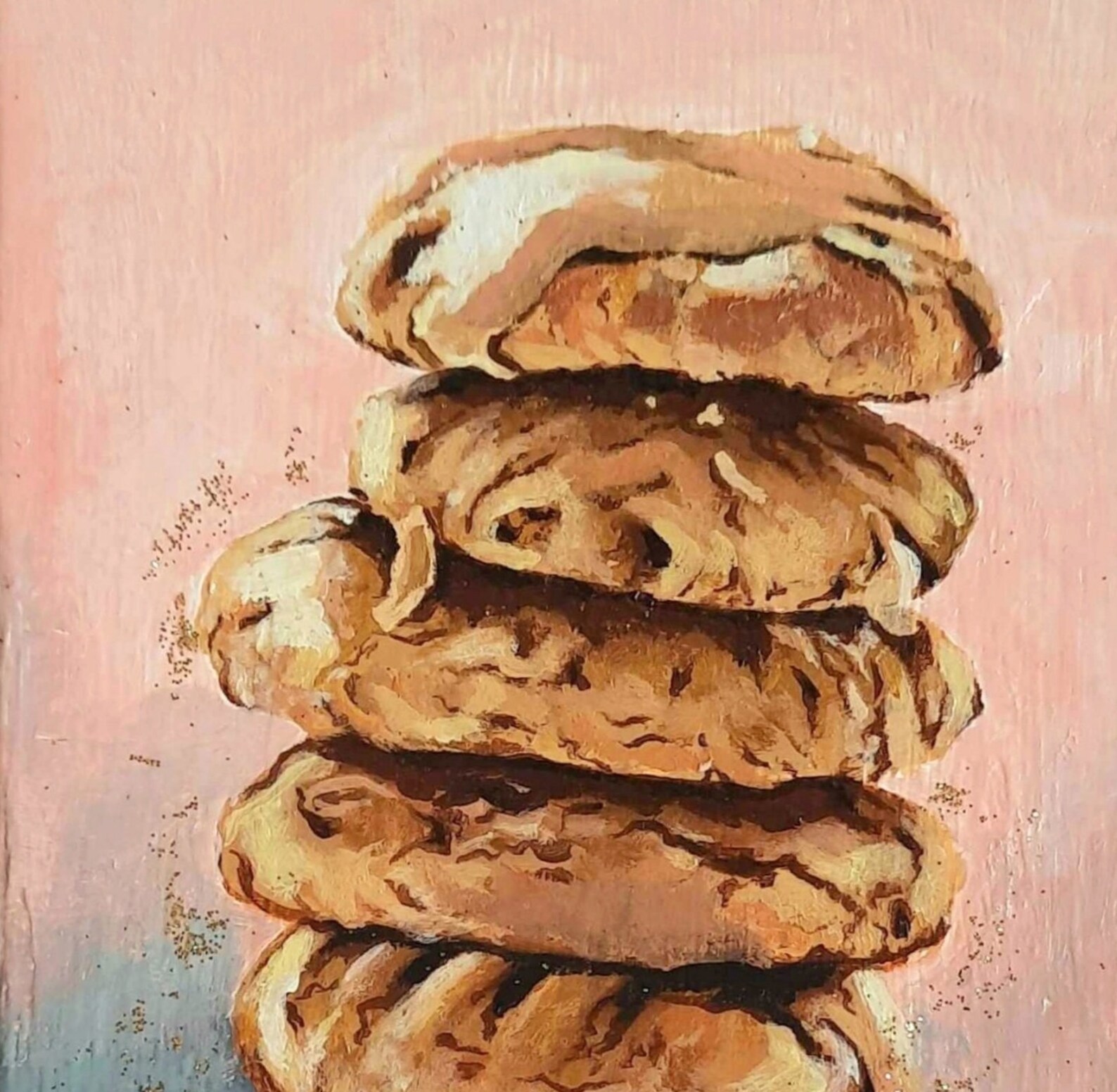 Peanut Butter Cookies, Cookies Gift, Cookies Art, Painting Gifts ...