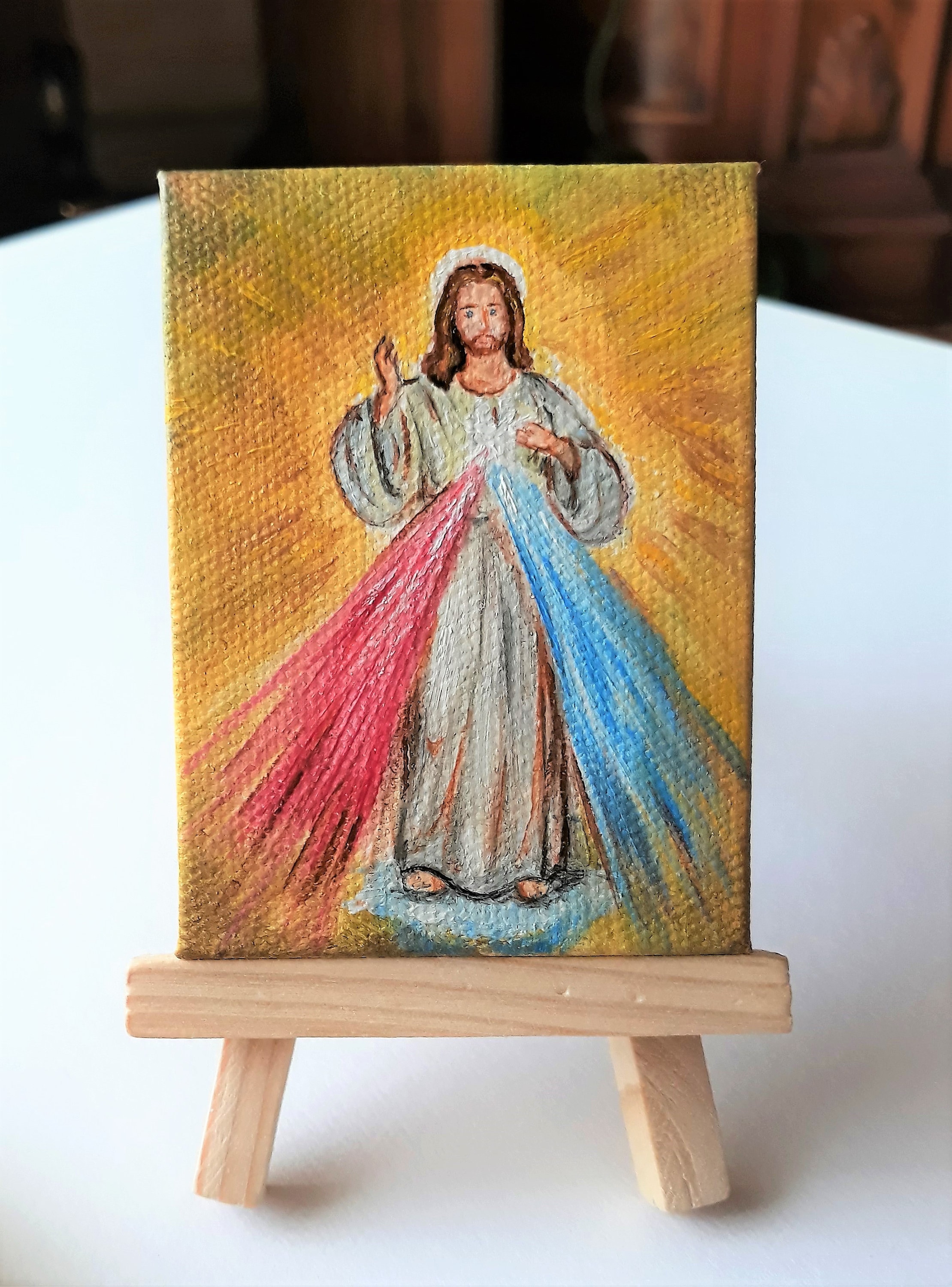 Jesus of Divine Mercy, Jesus Painting, Religious Gifts, Jesus Custom ...