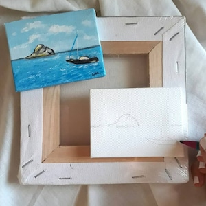 Mini Personalized Painting, Custom Painting From Photo, Mini Acrylic ...