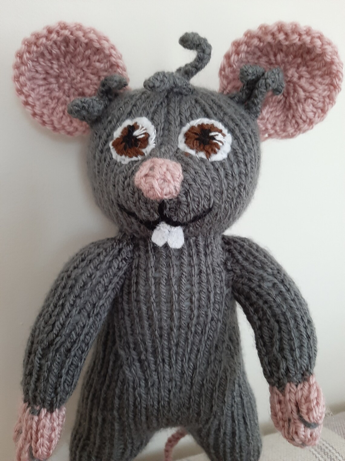 Dave & Ava Inspired Philip the Mouse Plush Hand Knitted Soft - Etsy UK