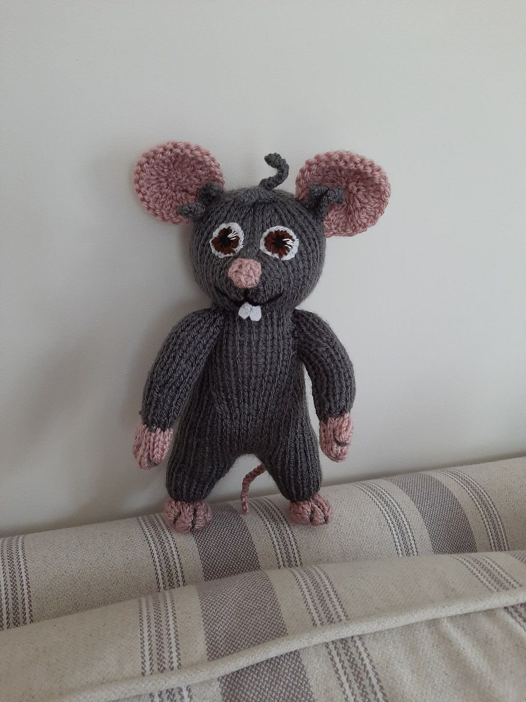 Dave & Ava Inspired, Philip the Mouse Plush, Hand Knitted Soft Toy - Etsy