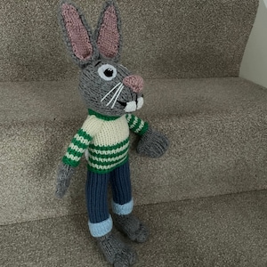 Pip and Posey Inspired, Pip Rabbit Plush Hand Knitted Soft Toy Doll - Etsy