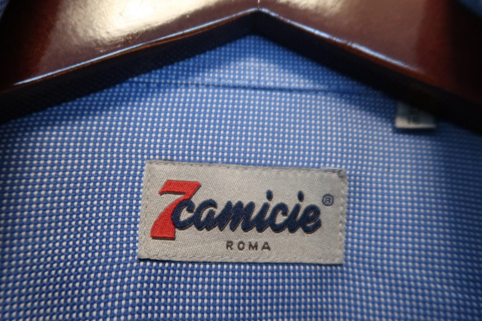 Vintage Mens Camicie 7 ROMA BLUE Cotton Shirt 100% Italian - Etsy