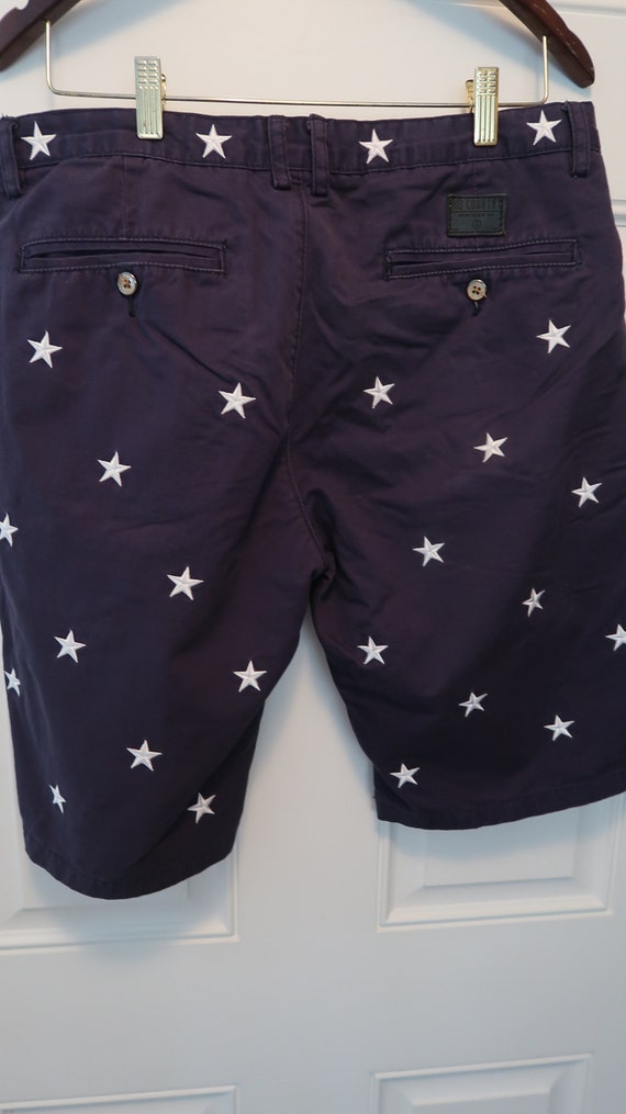 No Country Preppy Slim Straight Khaki Shorts/Blue wit… - Gem