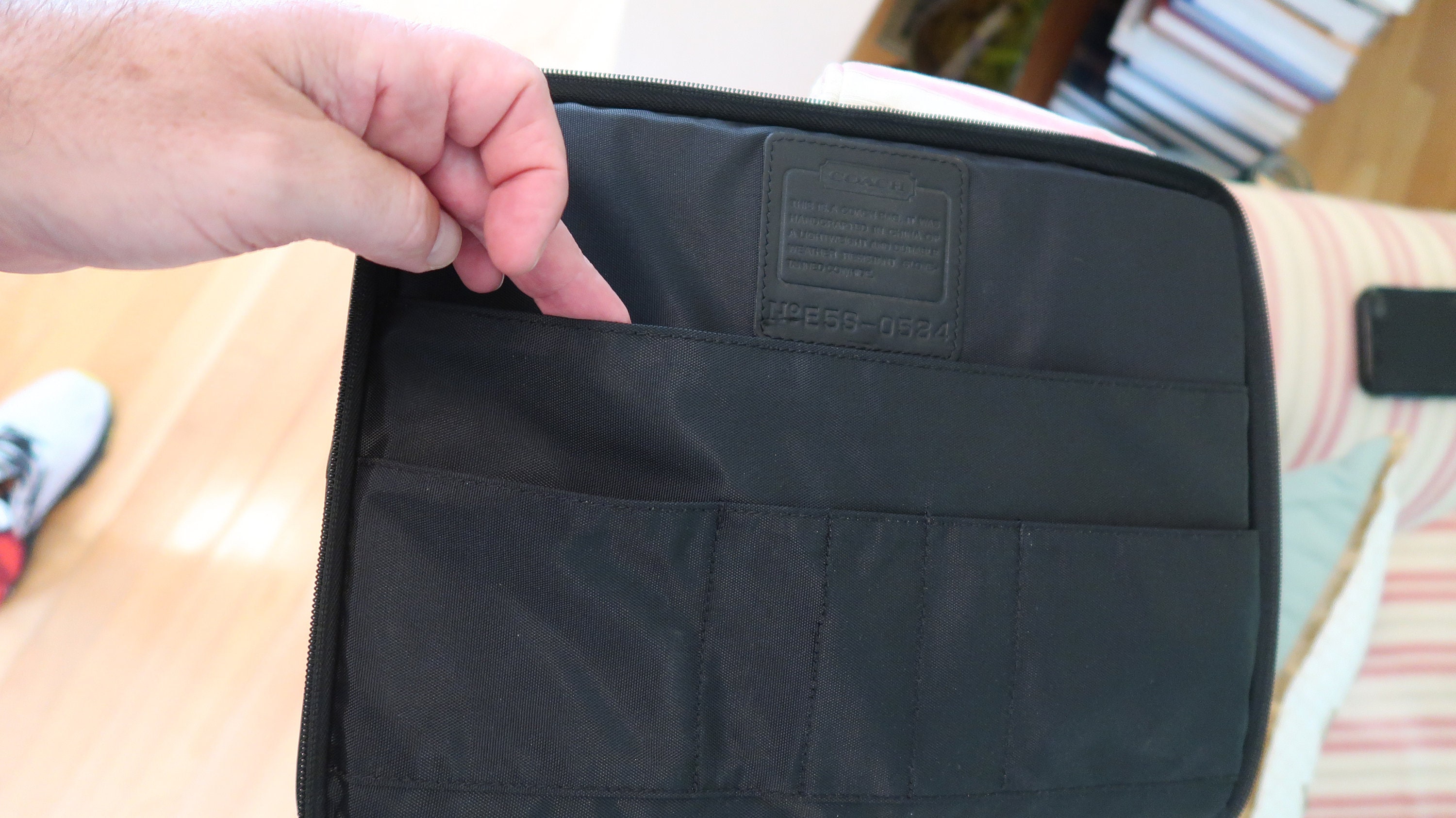 Vintage Coach Laptop Tablet Bag Briefcase W/ Hangtag Black With ...