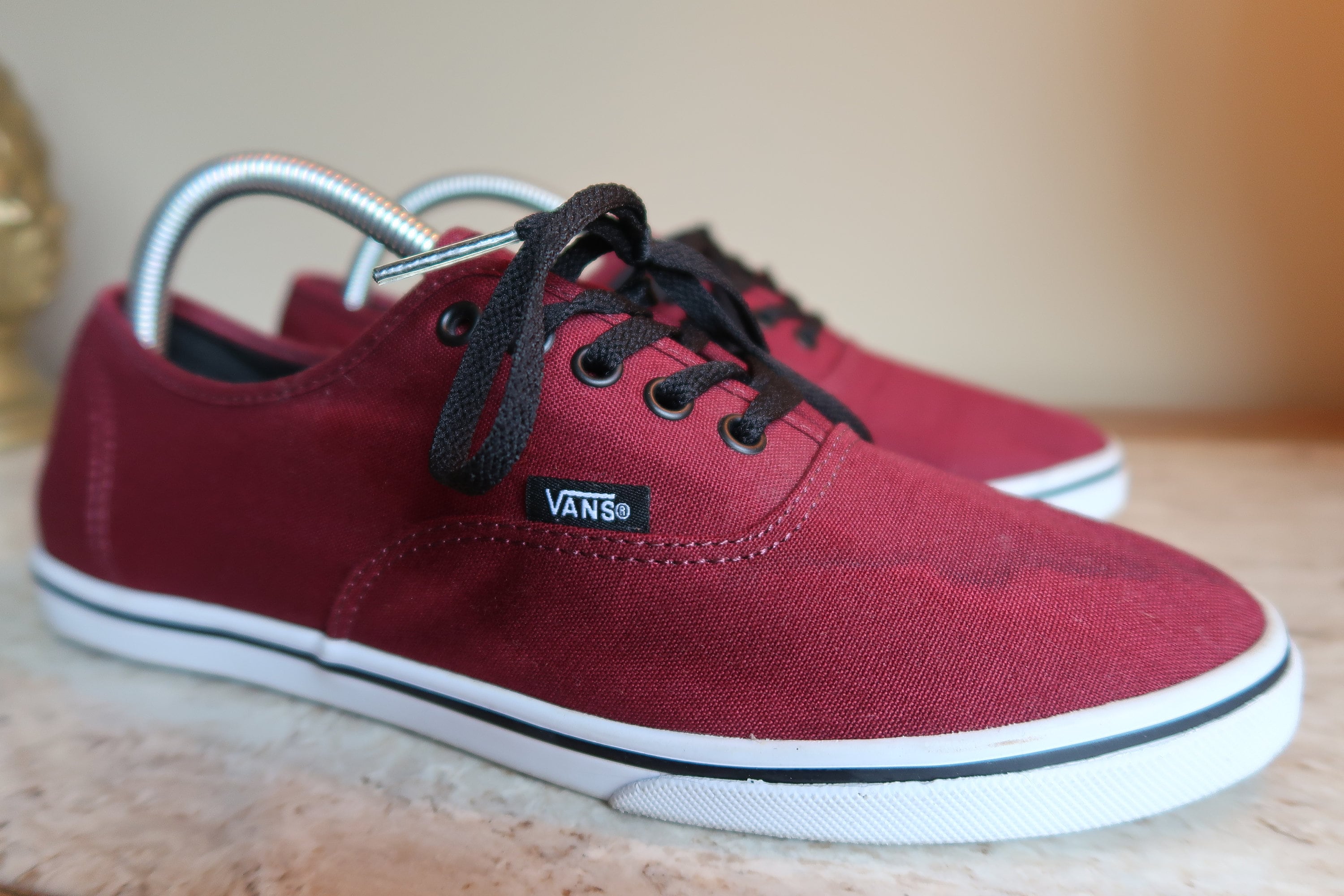 All Red Vans Authentic