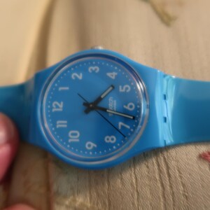 Vintage Light Blue Swatch Watch - 2009 Blue Swiss Swatch Watch for Men ...