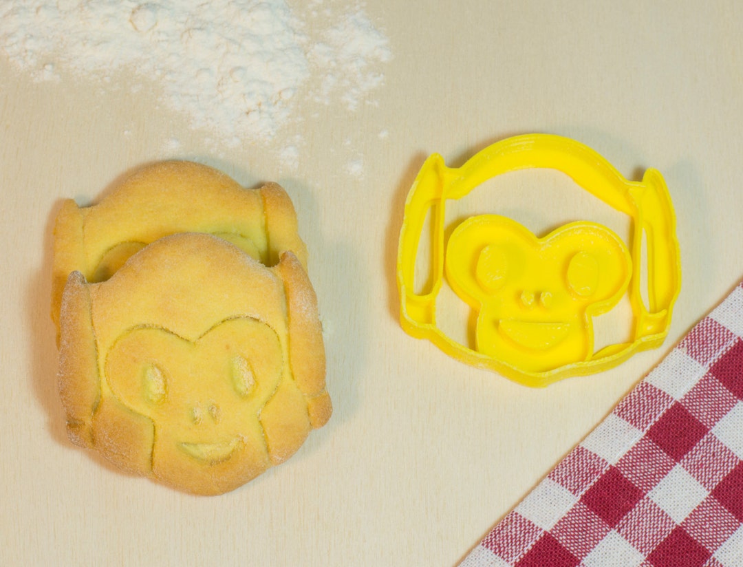Emoji Monkey Cookie Cutter I Can't Hear - Emoji Monkeys Cookie Cutters ...