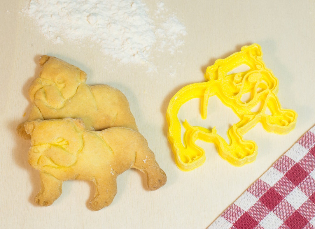 Bulldog Cookie Cutter - Dog Cookie Cutter Bulldog - Dog Biscuit - Etsy
