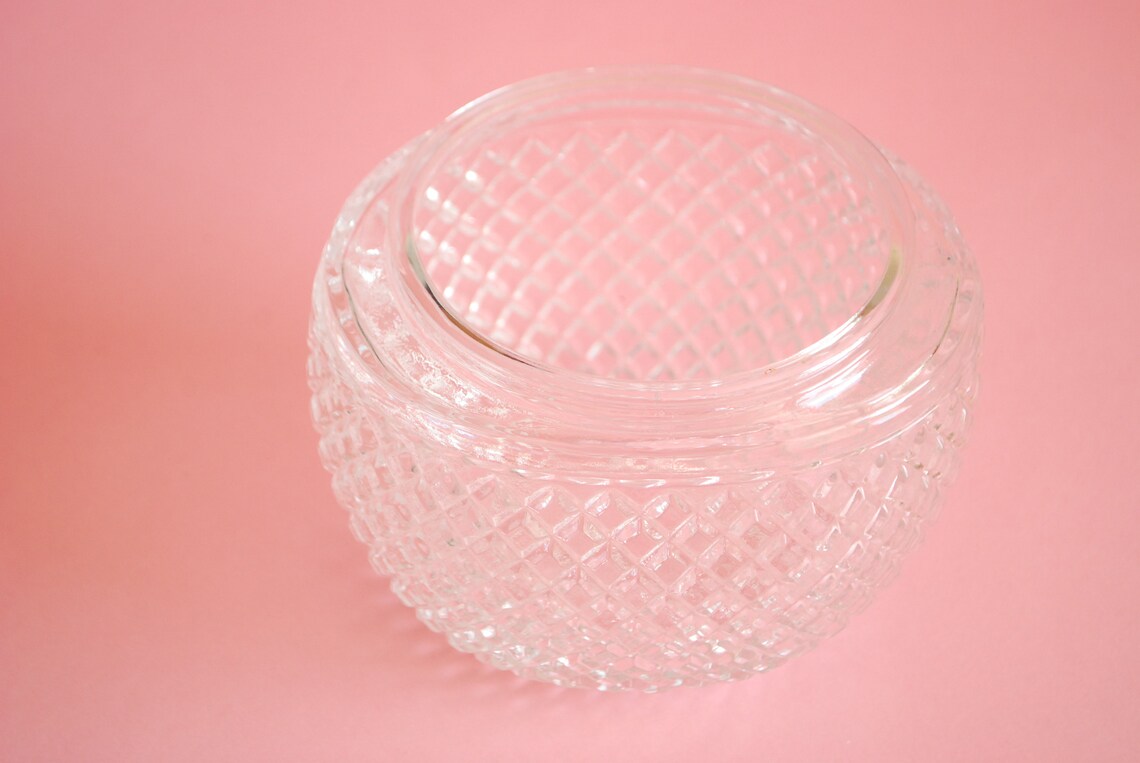 Vintage Apple Shape Glass Box Vintage Apple Shape Glass Jar - Etsy