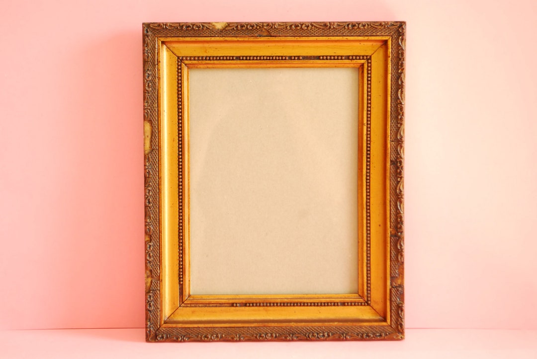 Antique Wooden Picture Frame | Vintage Rectangular Picture Frame ...