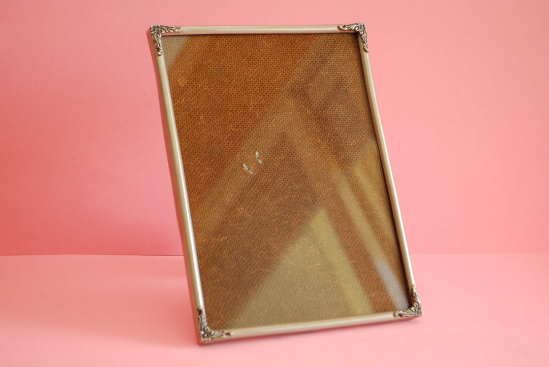 Antique Metal Picture Frame, Tin Frame. Vintage Rectangular Picture ...