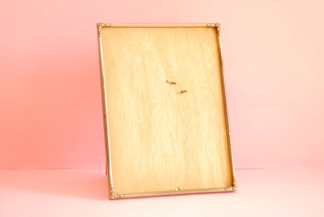 Antique Metal Picture Frame, Tin Frame. Vintage Rectangular Picture ...