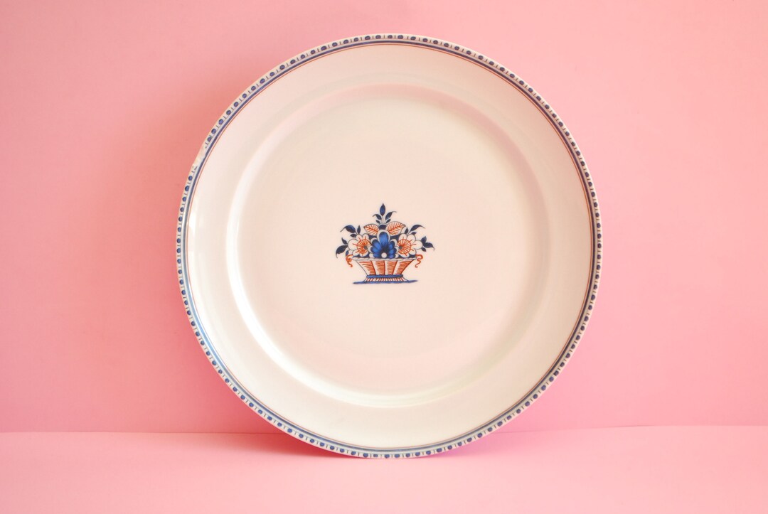Vintage Porcelaine Plate Coquet Limoges France | Forme Samarra Vieux ...