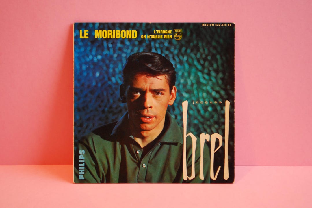 Jacques Brel - Le Moribond | Vinyl 7" 45 RPM EP Record | Sixties Retro ...