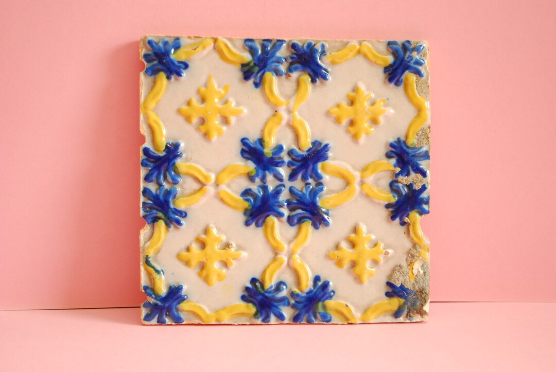Ceramic Tile Wall Art | Genuine Vintage Portuguese Tile Panel Mural ...
