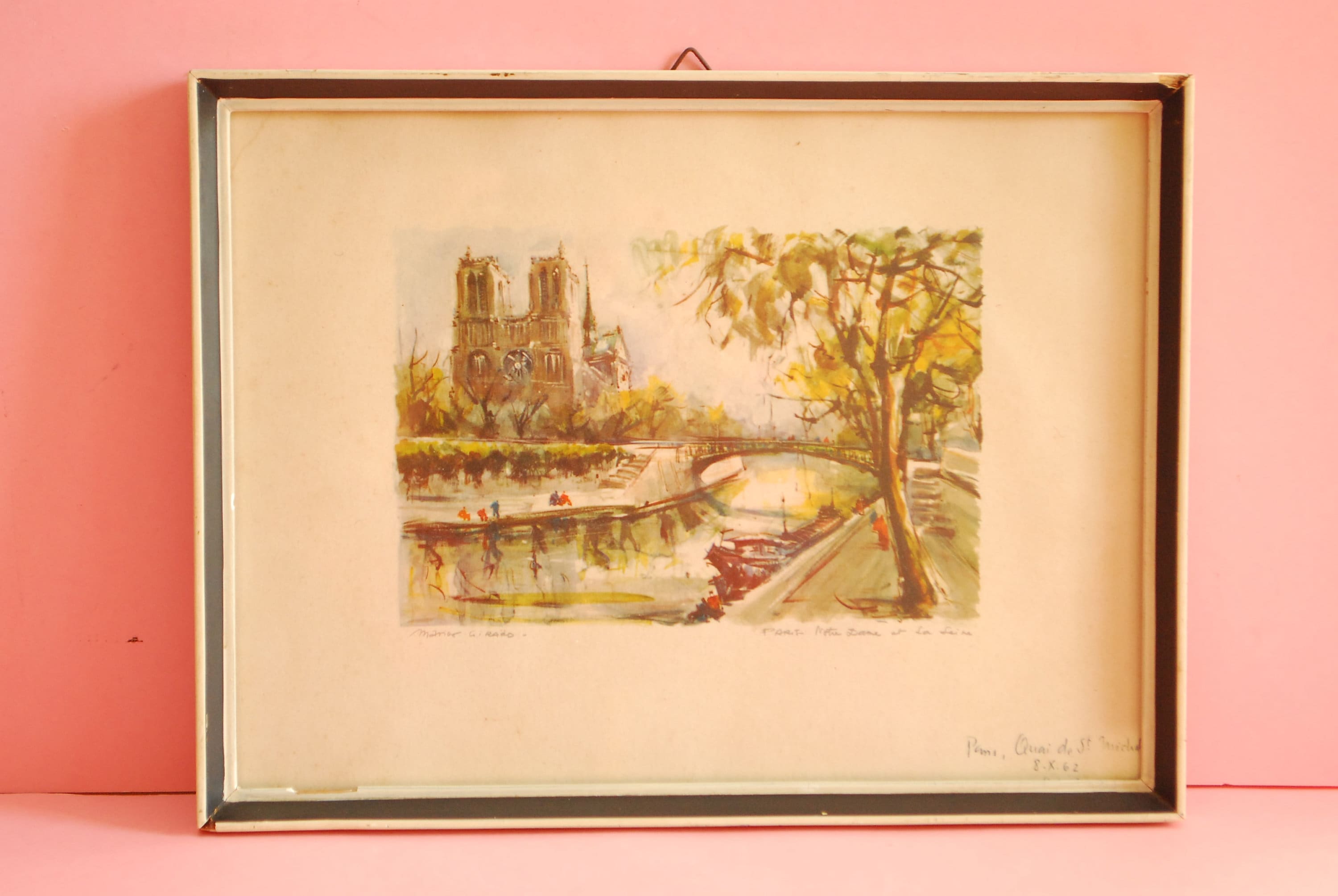 Marius Girard Paris France Paris Notre Dame Et La Seine | Art Print ...