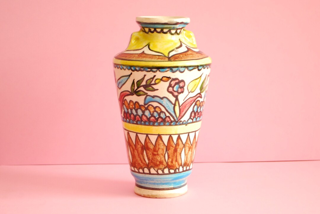 Antique Flower Jar Vintage Jar Vintage Ceramic Bottle Decorative Flower ...