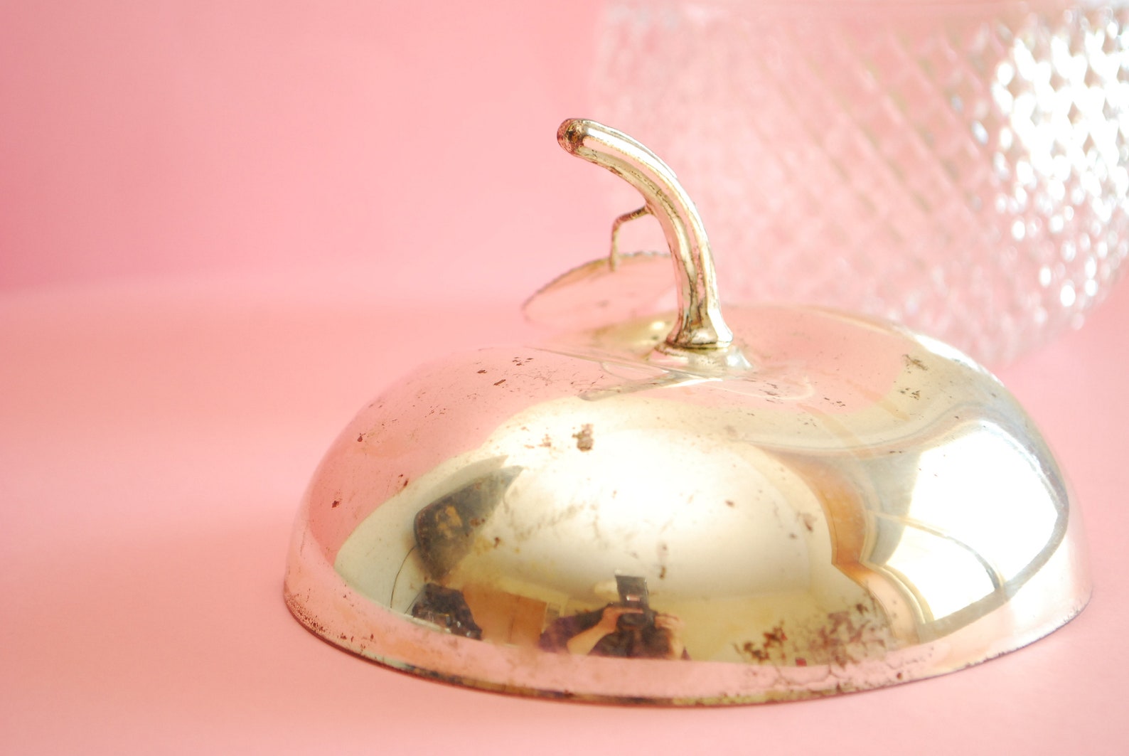 Vintage Apple Shape Glass Box Vintage Apple Shape Glass Jar - Etsy