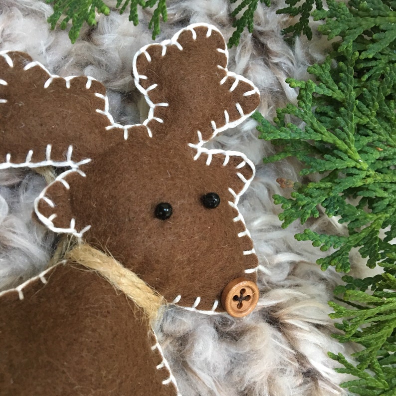 Reindeer Garland - Christmas Garland - Christmas Bunting - Felt ...