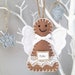 Personalised Gingerbread Angel, Angel Decoration, Christmas Angel ...