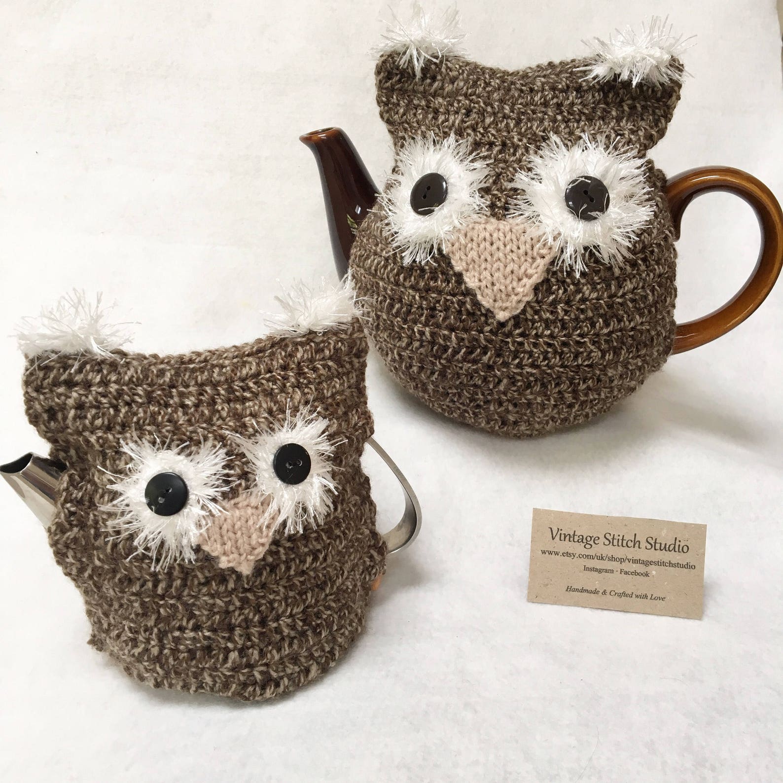 Owl Tea Cosy, Knitted Tea Cosy, Owl Gifts, Hand Knitted Tea Cosy, New ...
