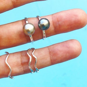 Ocean Wavy Ring, Sterling Silver Ring, Zigzag Ring, Stacking Rings - Etsy