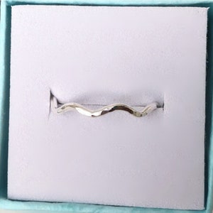 Ocean Wavy Ring, Sterling Silver Ring, Zigzag Ring, Stacking Rings - Etsy