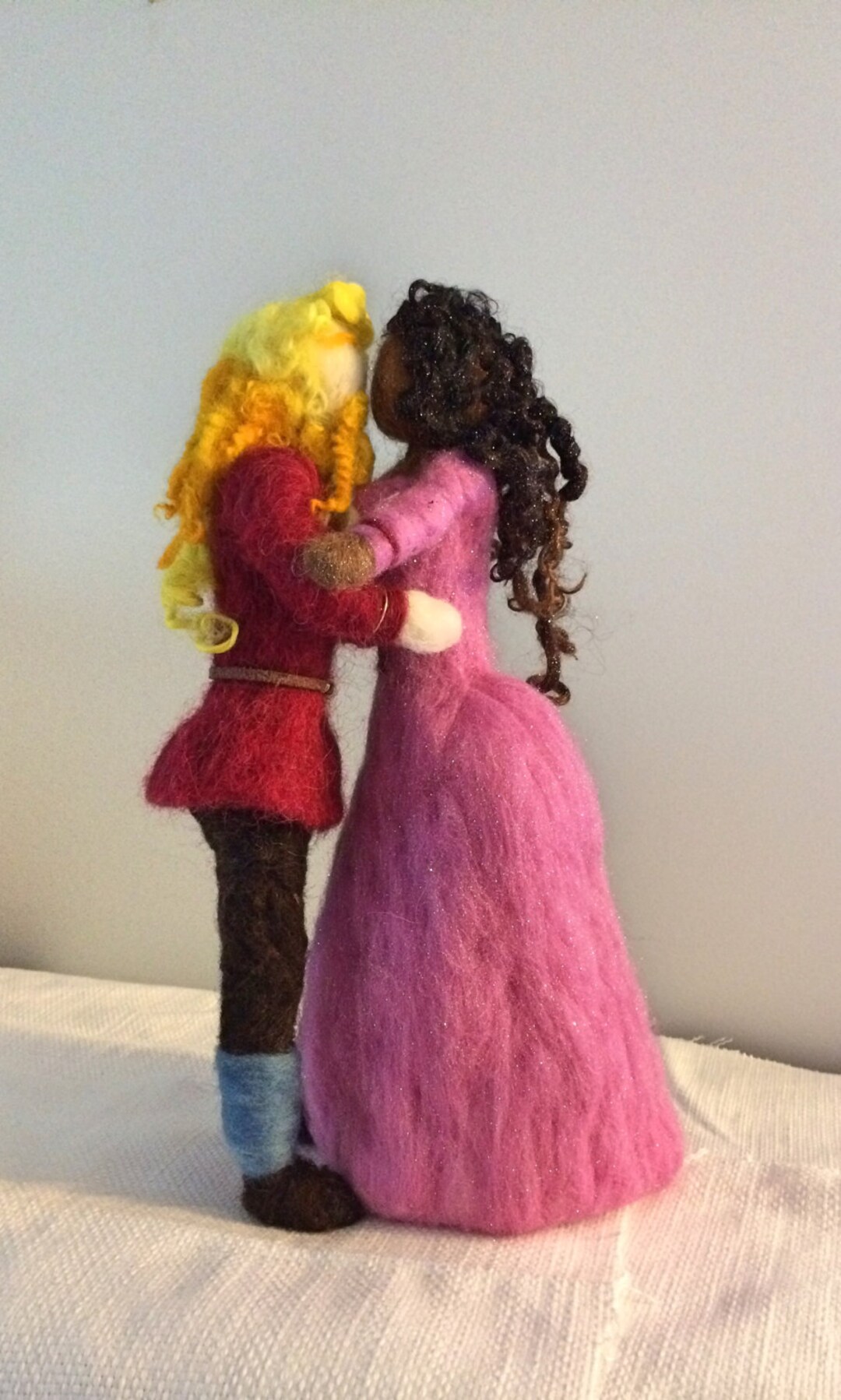 Needle Felted Freyr and Gerdr Soft Sculpture, Norse Mythology Altar ...