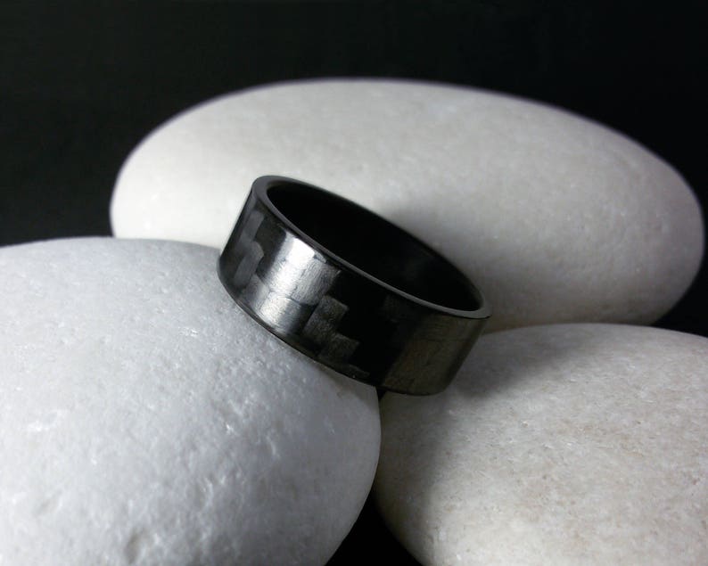 Carbon Fiber Ring Polished Finish Automotive Ring Cycling | Etsy