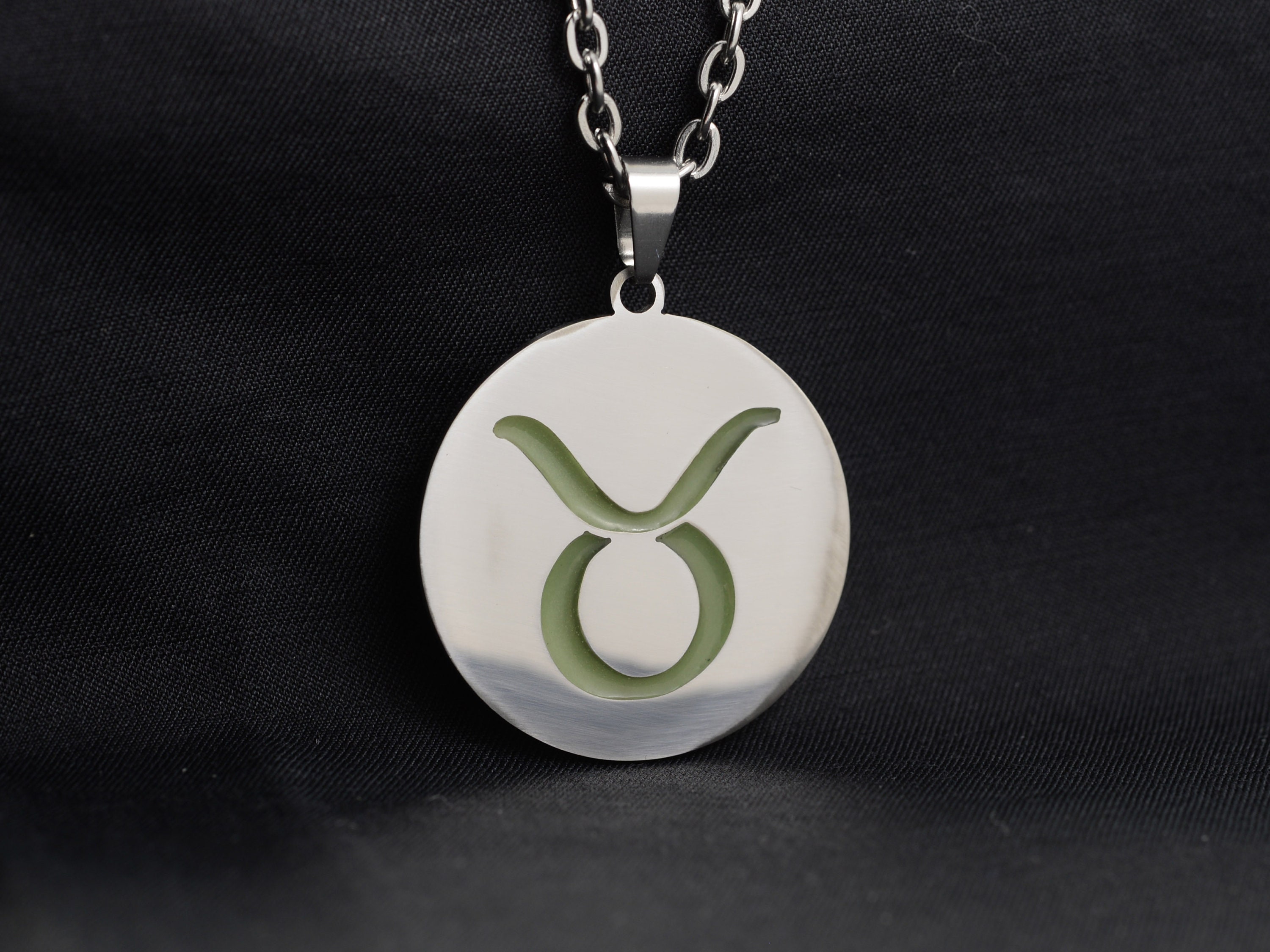 Taurus Necklace Taurus Zodiac Necklace Glow in the Dark | Etsy