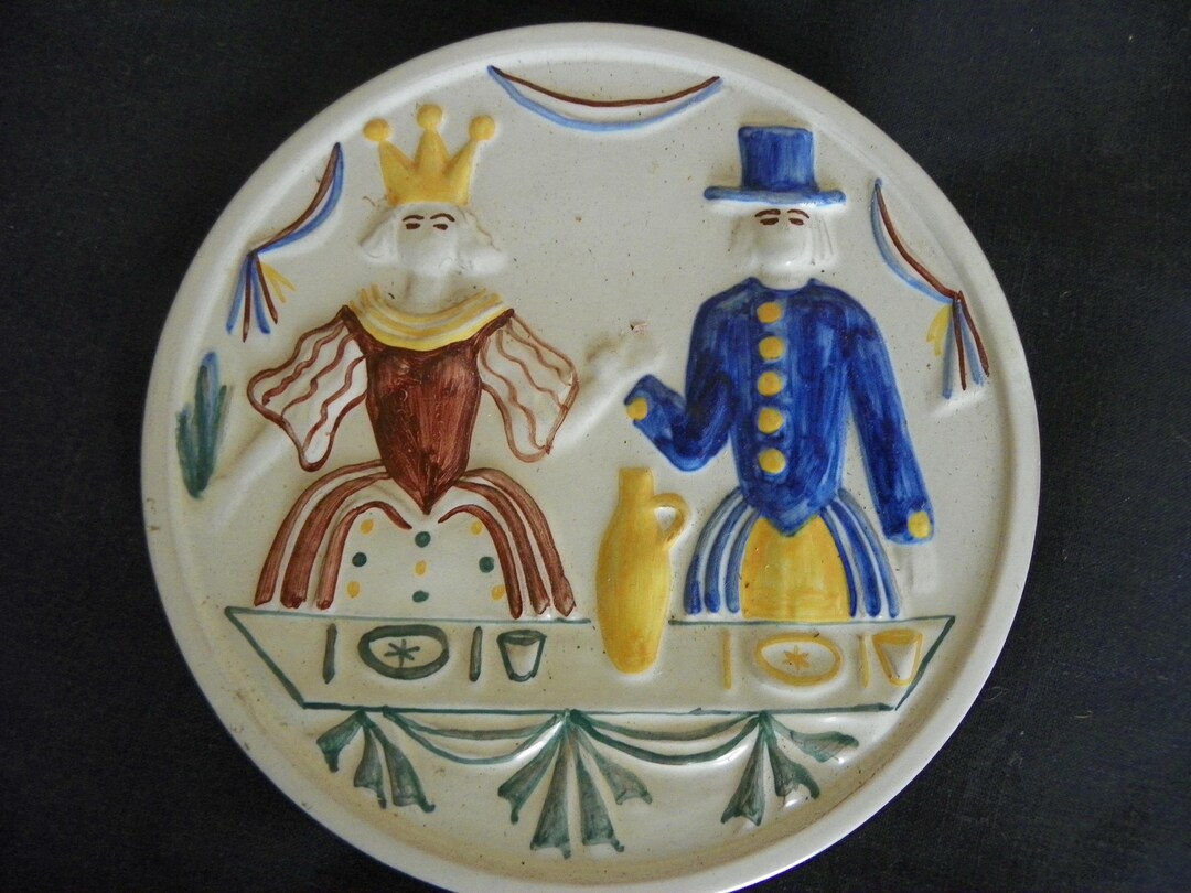 Swedish Porcelain Hot Plate King Queen - Etsy
