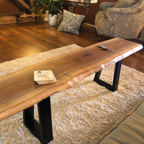 Live Edge Bench | Etsy