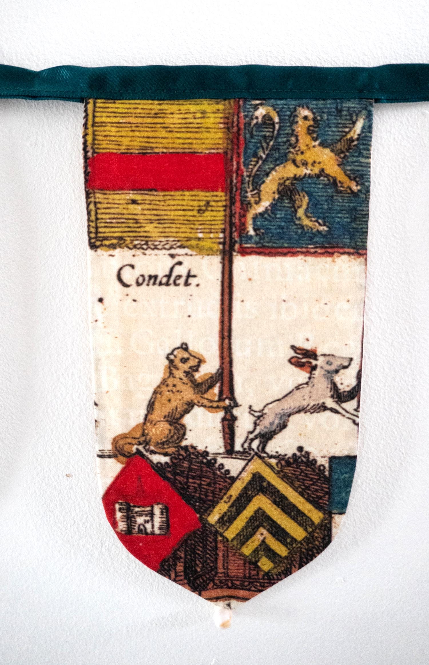 Medieval Style Heraldry Banners Fabric Bunting | Double-sided | 12 ...