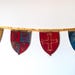 Medieval Style Heraldry Shields Fabric Bunting | Double-sided | 12 ...