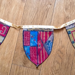 Medieval Style Heraldry Shields Fabric Bunting | Double-sided | 12 ...