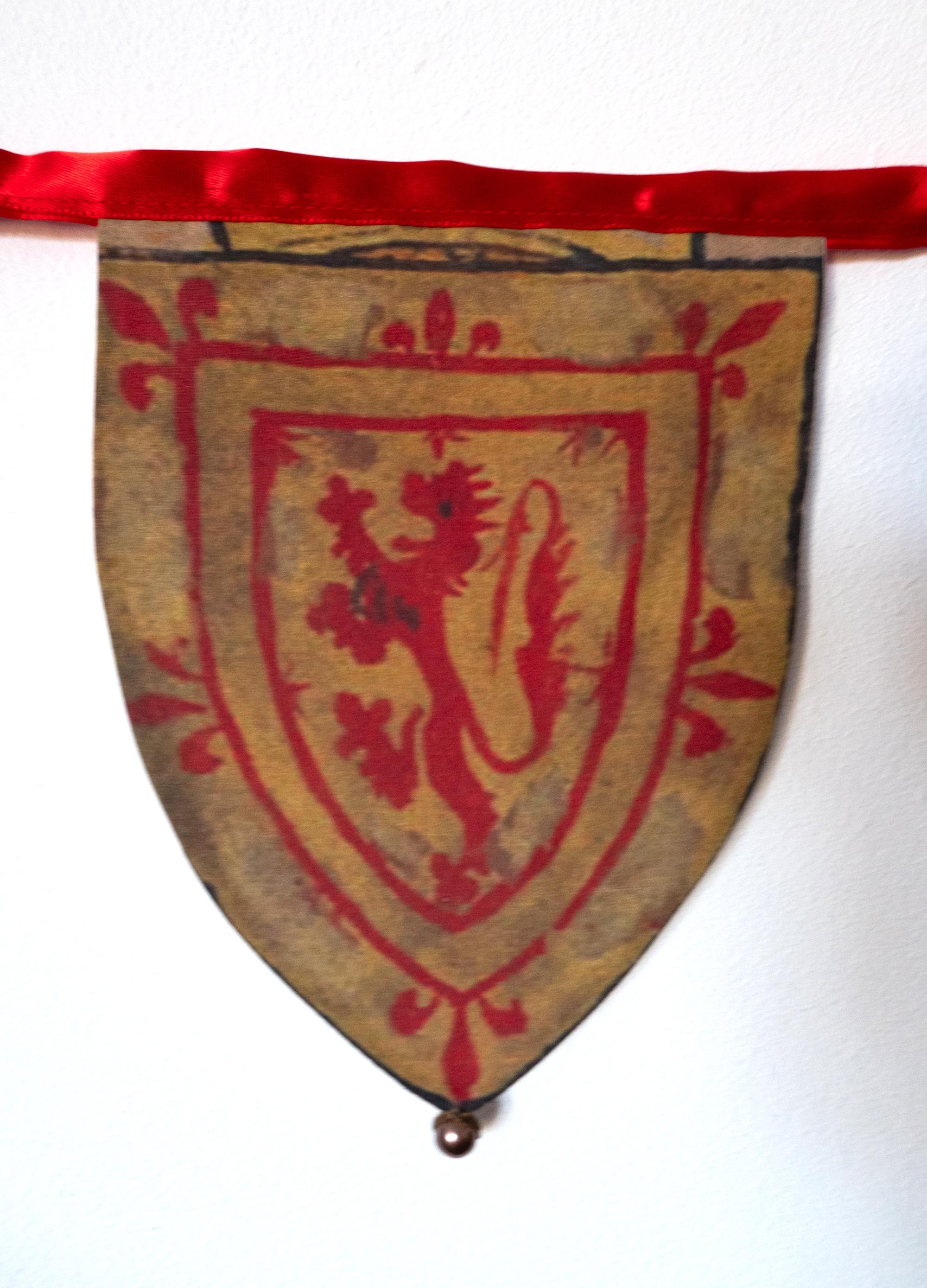 Medieval Style Heraldry Shields Fabric Bunting | Double-sided | 12 ...