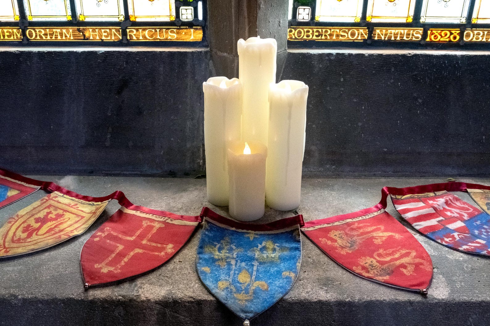 Medieval Style Heraldry Shields Fabric Bunting | Double-sided | 12 ...