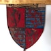 Medieval Style Heraldry Shields Fabric Bunting | Double-sided | 12 ...