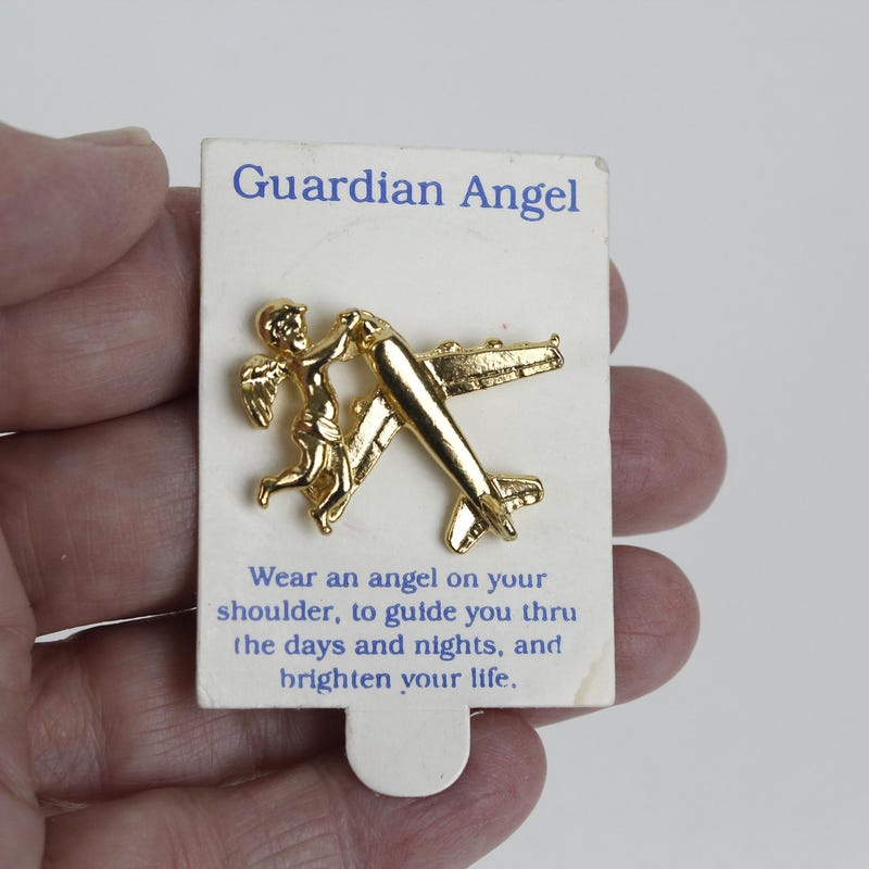 Gold Angel Pin - Etsy